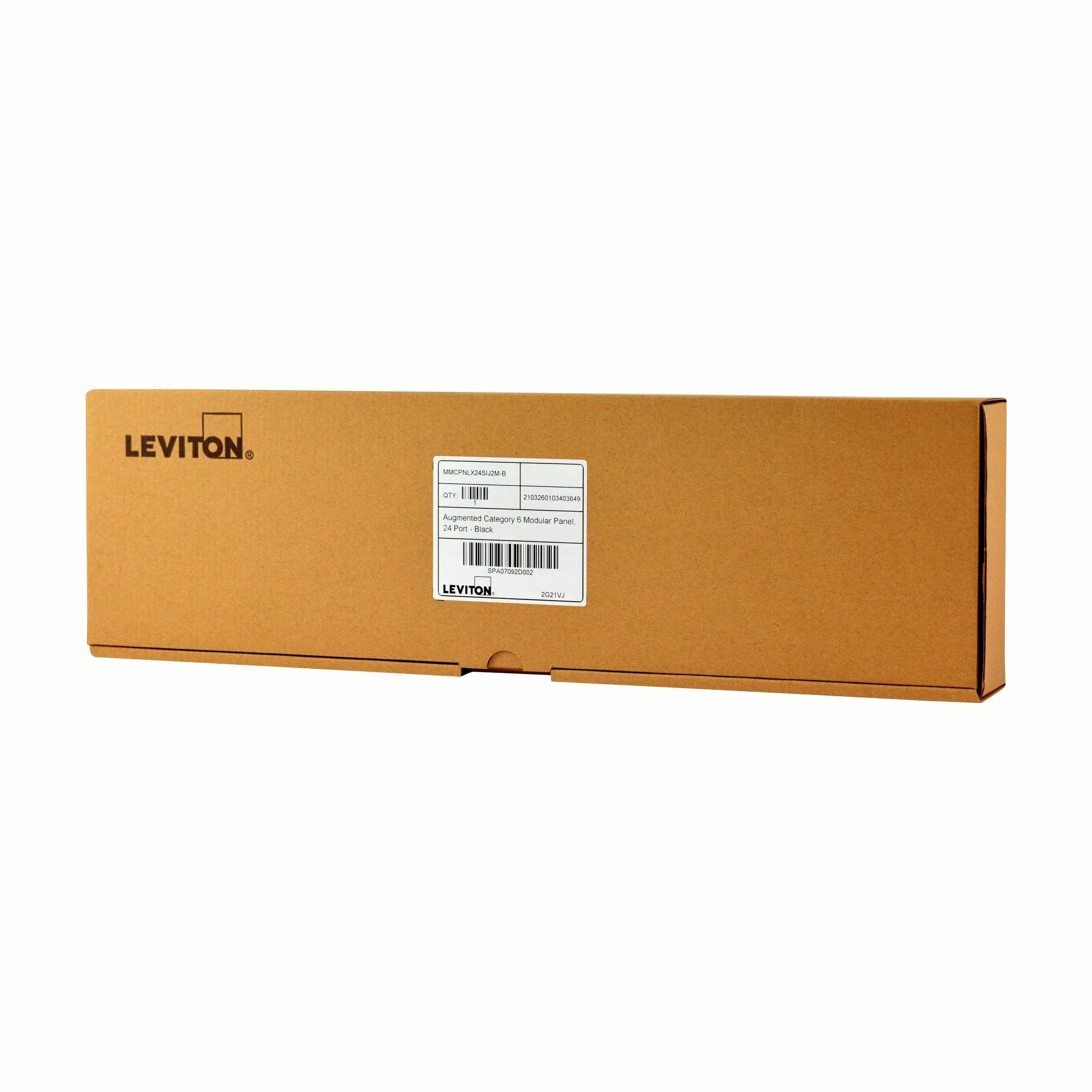 Connection panels: Leviton panel CAT5e|6|6A 24-port modular and cable ...